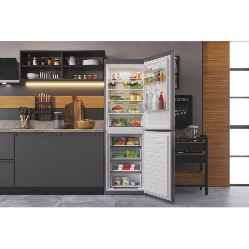 Freestanding fridge freezer Hotpoint HTFC8 50TI1 X 1 - Hotpoint