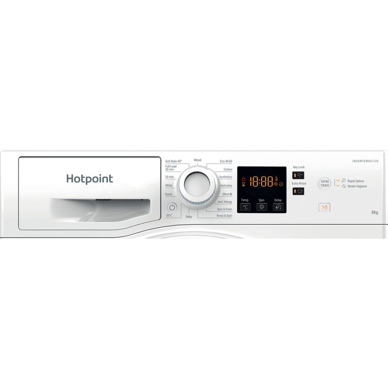 Freestanding Washing Machine Hotpoint NSWM 864C W UK N - Hotpoint