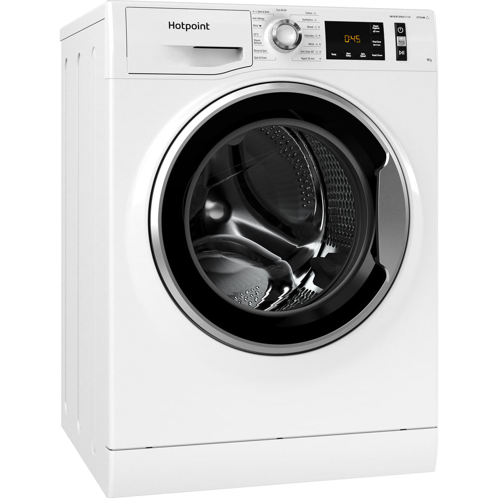 9kg Washing Machine Freestanding White With Woolcare A-rated - Hotpoint